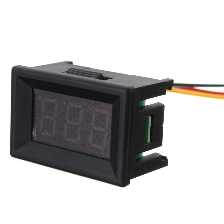 DC Motors 0-30V 3 Wire LED Display Digital Voltage Meter Voltmeter ...