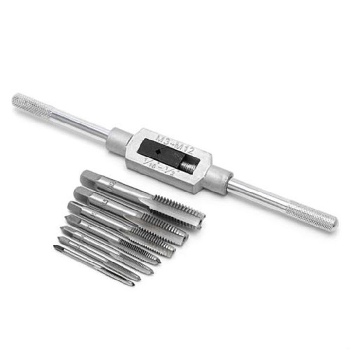 Professional 8pcs Tools DIY Metric Thread Tap Set Hand Tapping Tools ...