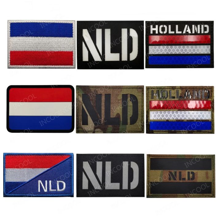 Netherlands Flag IR Reflective Multicam Holland Flags Military Tactical ...