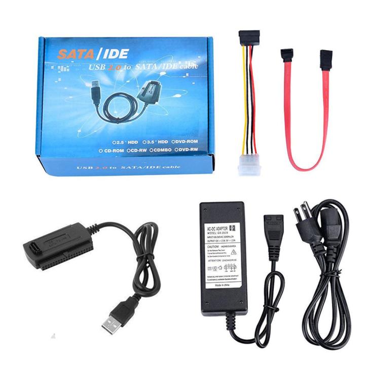 USB 2.0 o SATA/PATA/IDE Adapter Converter Cable for Hard Drive Disk ...