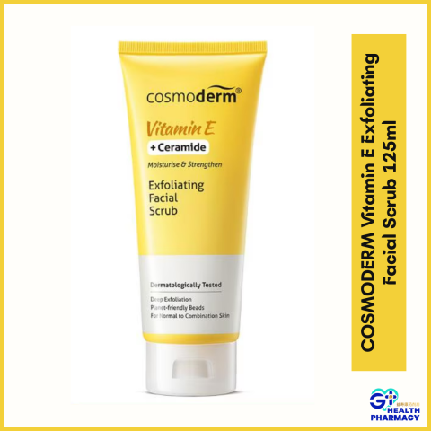 COSMODERM Vitamin E Exfoliating Facial Scrub 125ml (FROM MALAYSIA ...