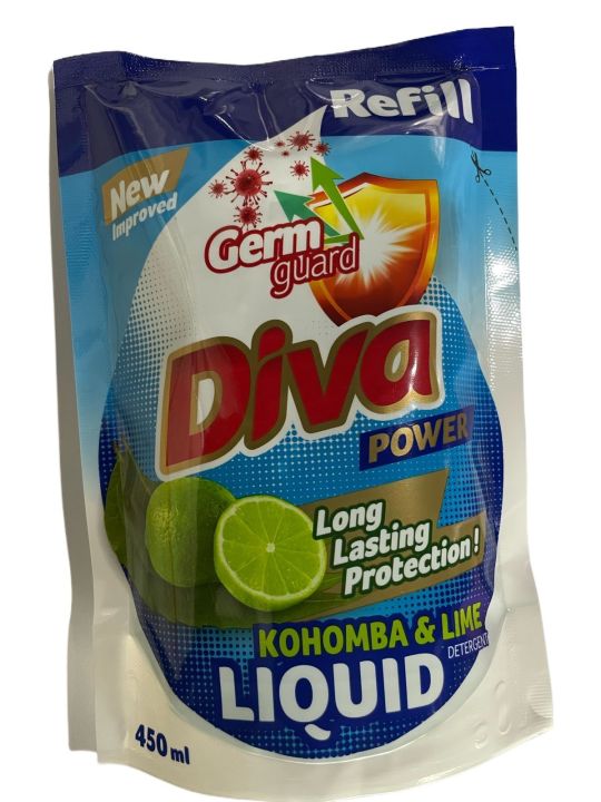 Diva Power Germ Guard Liquid Detergent Refill 450ml | Daraz.lk