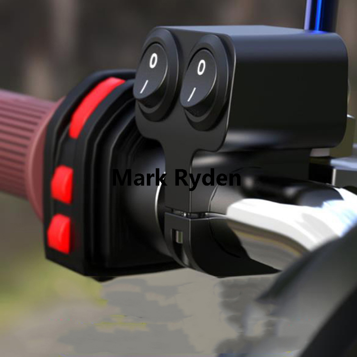 Mark Ryden Motorcycle Atv Bike Handlebar Headlight Fog Light Horn Dual ...