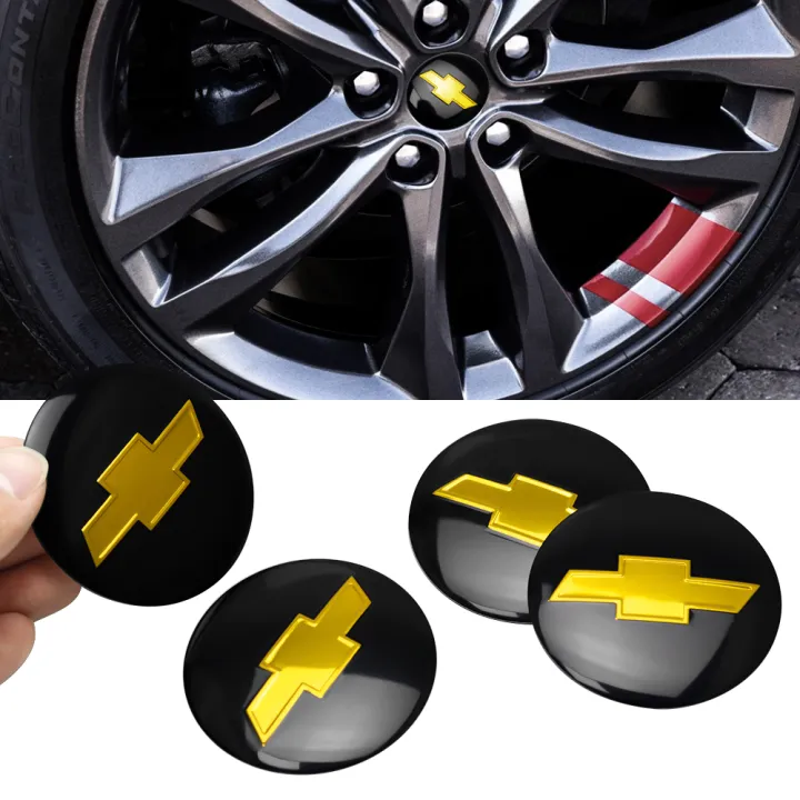 4pcs Car Wheel Center Hub Cap Logo Sticker Rim Cover Emblem Decals For ...