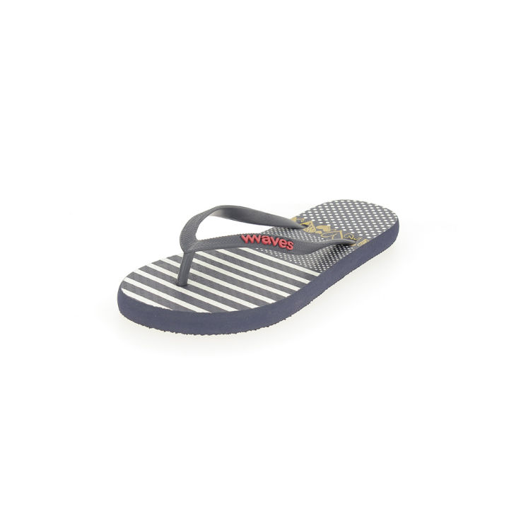 WAVES WOMEN THONGS SLIPPERS NAVY - 03 | Daraz.lk