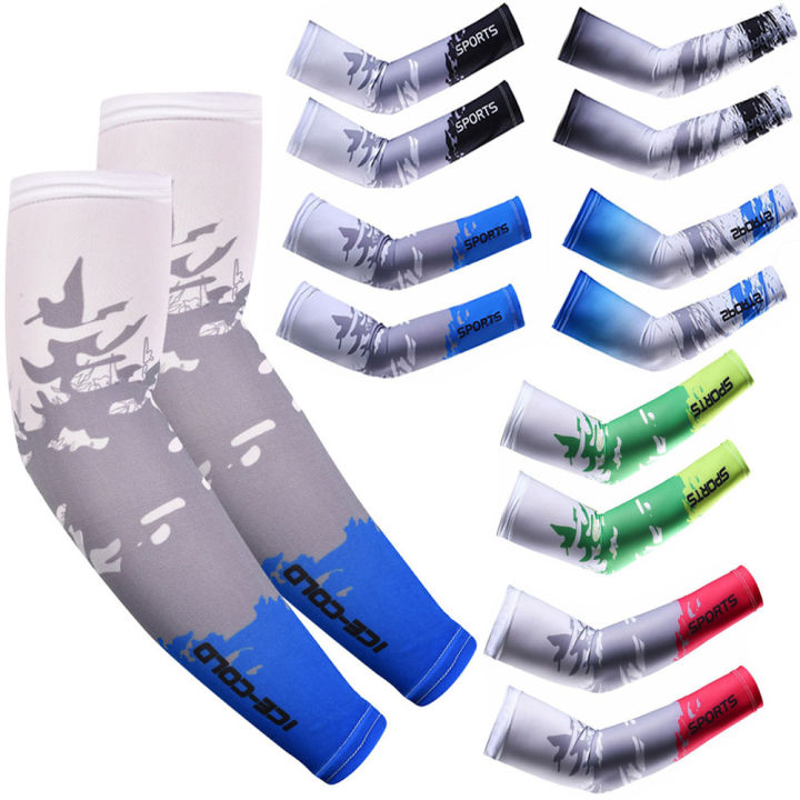 Sportswear Basketball Summer Cooling Arm Sleeves Sun Protection Outdoor ...