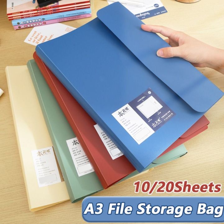 Simple Loose Leaf A3 File Folder Detachable Students Stationery Data ...