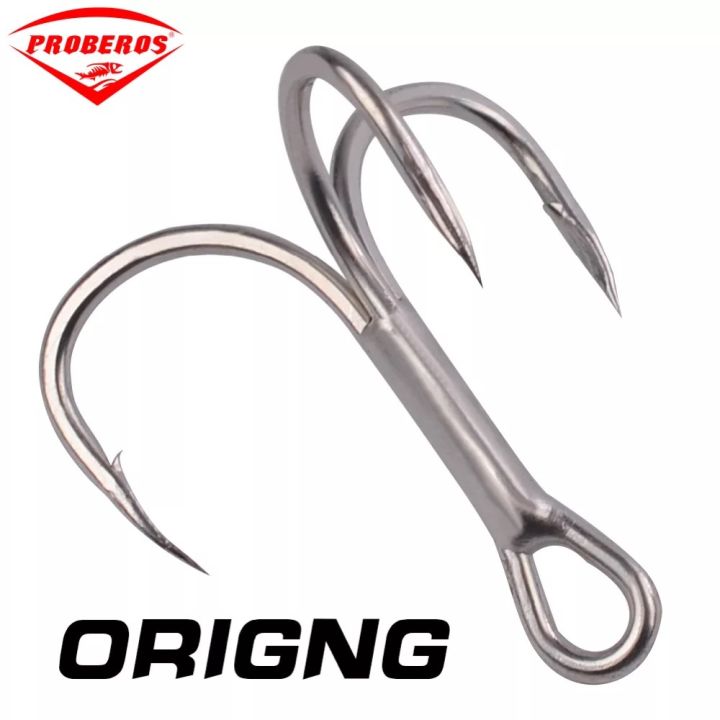 20pc/lot 14-3/0 High Carbon Steel Super Sharp Origin Hook Treble ...