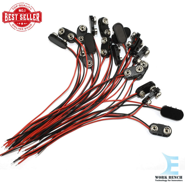 9V Battery Connector Snap DC Clip Male Line Battery Adapter Terminal ...