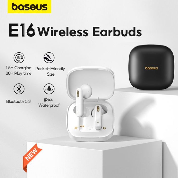 Baseus E16 Ture Wireless Earbuds TWS 5.3 Bluetooth Earphone with IPX4 ...