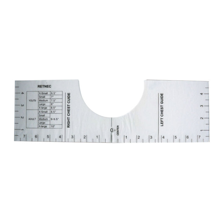 T-Shirt Alignment Ruler Craft Ruler Symmetrical Acrylic T-Shirt ...