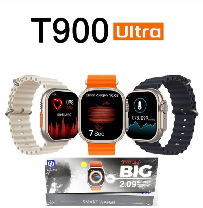 Smart Watch T900 Ultra 49mm Big 2.09 inch 2025 Smart watch Series 8 Intelligence Heart rate BT ...