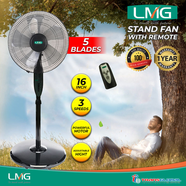 LMG Stand Fan with Remote | Daraz.lk