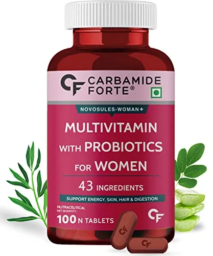 Carbamide Forte Multivitamin for Women with 43 Ingredients -100 Veg ...