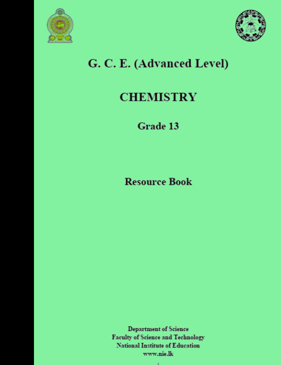 Chemistry Resource Book - Advanced Level - Grade 13 - English Medium ...
