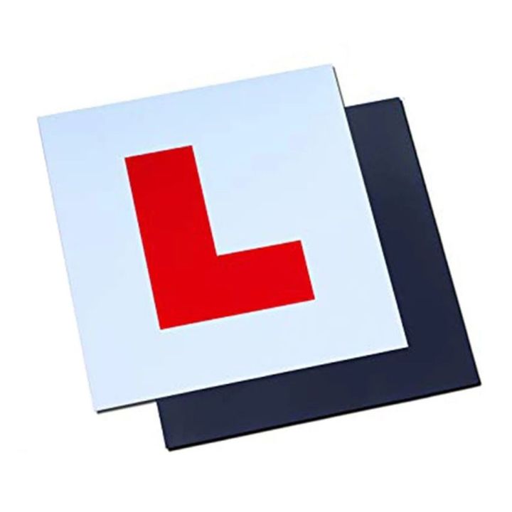Automobiles Exterior Accessories Car L Plate Red Learner Plate Sticker ...