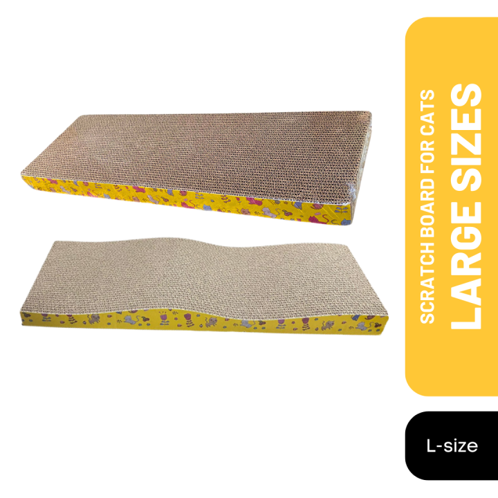 Scratch Board for Cats- Wave Shaped (Large Size) | Daraz.lk