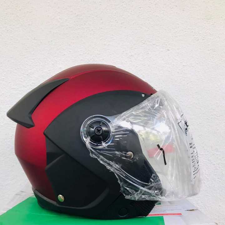 U.P. 2 Alien Red Matt Motor Bike Helmet SLS Certified | Daraz.lk