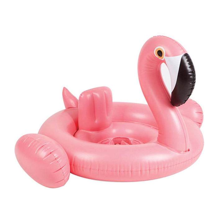 Baby Toddlers Inflatable Flamingo Water Pool Float Toy Kids Seating ...