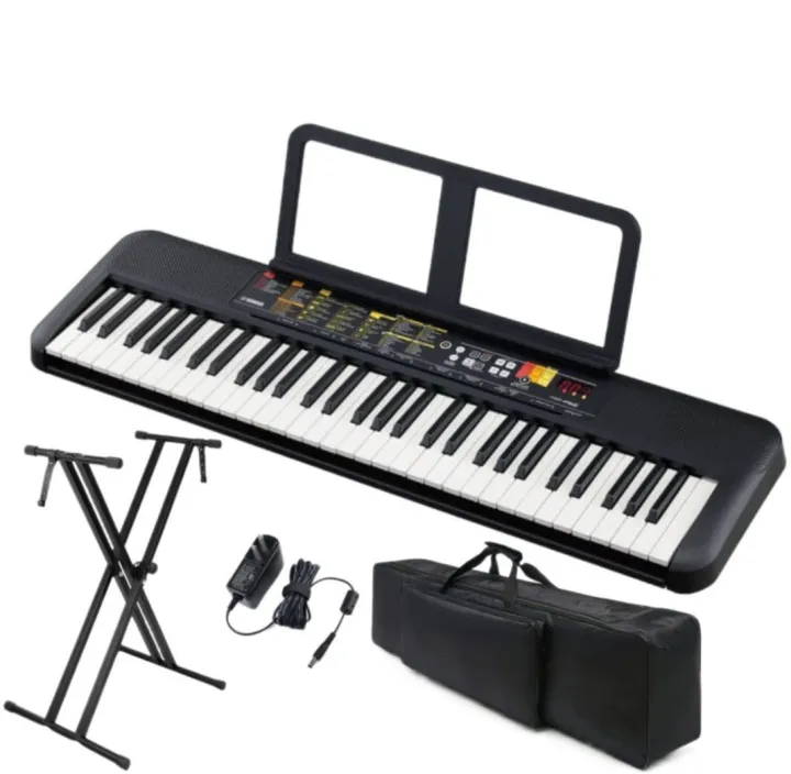 YAMAHA PSR-F52 with Padded Bag, Stand, Power Adapter PORTABLE KEYBOARD ...