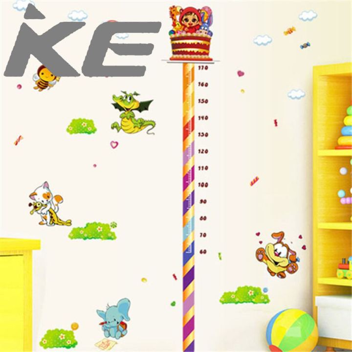 【IKE】Cake cute cartoon height stick measure ruler can remove DIY wall ...