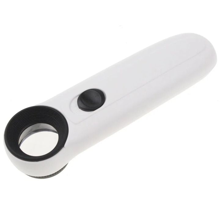 magnifying glass New 2 LED Light 40X Handheld Mini Pocket Microscope ...