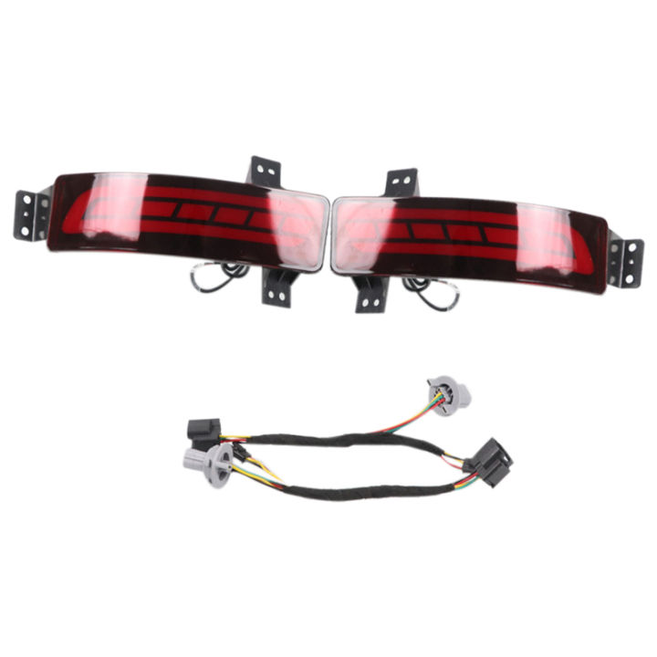 SRIWEN Car LED Rear Bumper Reflector Light Rear False Tail Stop Brake ...