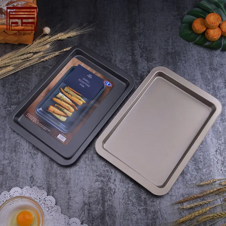 Rectangular Cookie Sheets Bread Cake Baking Pan Oven Baked Tools Small ...