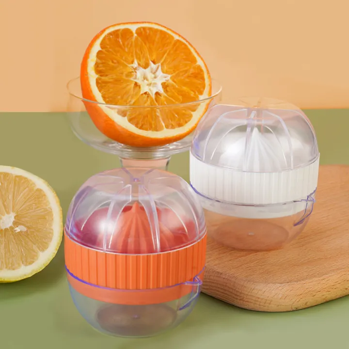 Hand Juicer Citrus Orange Squeezer Manual Lid Rotation Press Reamer For ...