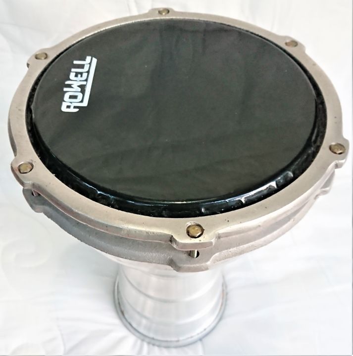 Darbuka Aluminium Darbuka Silver Black Skin Rhythm Fusion Drums ...