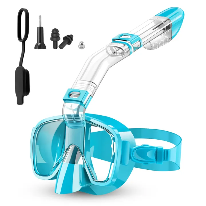 (VDZI) Snorkel Mask Foldable Diving Mask Set with System and Camera ...