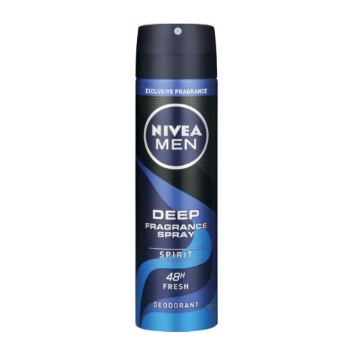 NIVEA MEN Deodorant Spray Deep Fragrance Spirit 150ml Saj | Daraz.lk