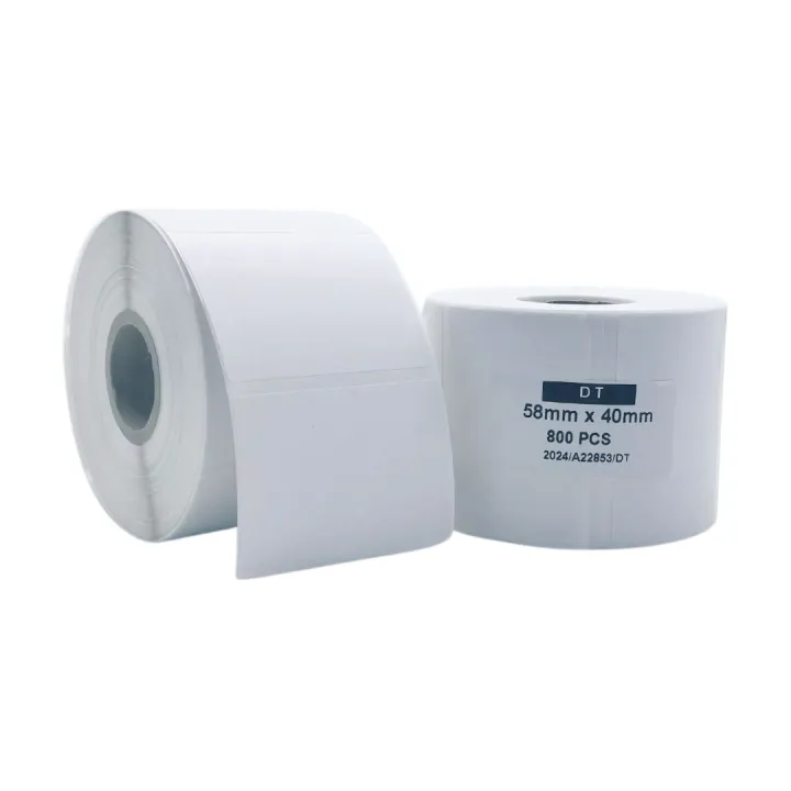 58X40 MM DIRECT THERMAL LABEL ROLL 1UP 800TAGS | Daraz.lk