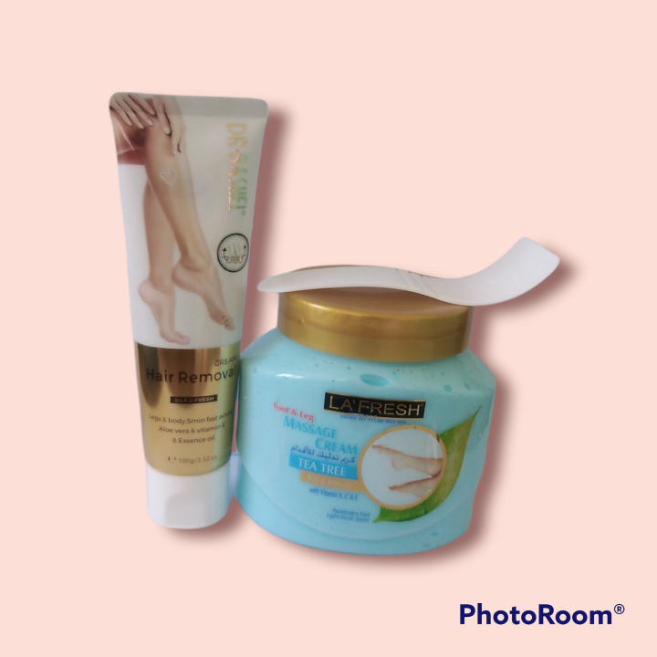LA fresh foot & leg massage cream and Dr rashel hair removal cream 2en1 ...