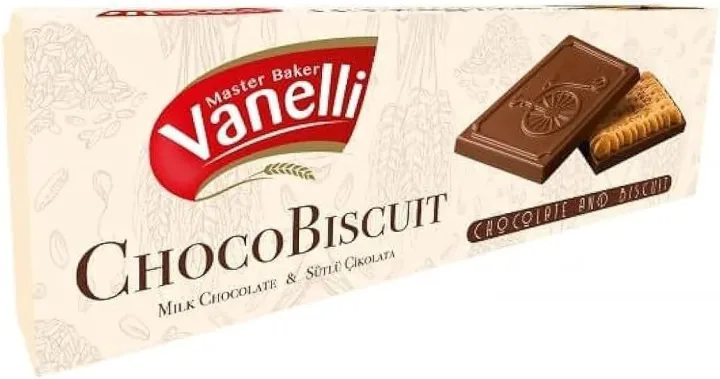 VANELLI Choco Biscuit Chocolate Coated Biscuit 102gr (FROM DUBAI) SAM ...