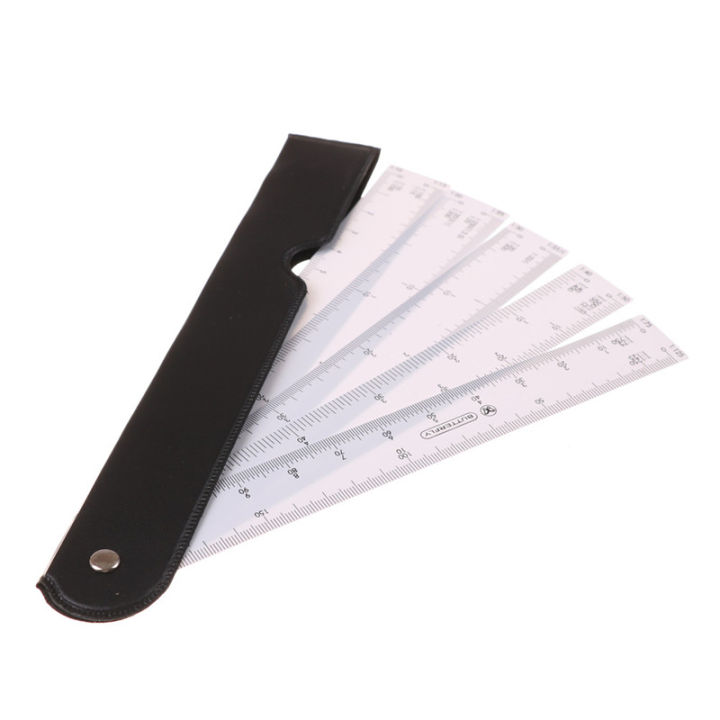 【ZIME】Pnate Fan Shape Architects Scale Ruler For Graphics Design Multi ...