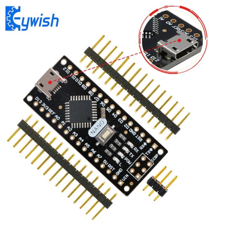 【VA VA VOOM】Nano V3.0 Arduino, Keywish Micro USB,ATmega328P 5V CH340 Nano Board,High Quality ...
