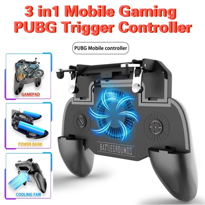 SR 2000mAh Mobile Game Controller Gamepad Shoot and Aim Trigger Phone ...