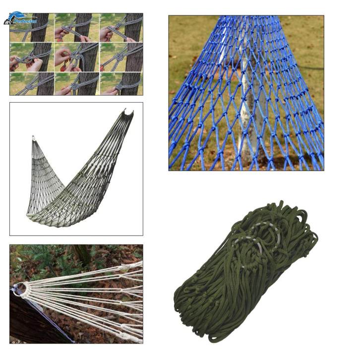 Nylon Mesh Hammock Leisure Multifunction Thicken Sleeping Bed Outside ...