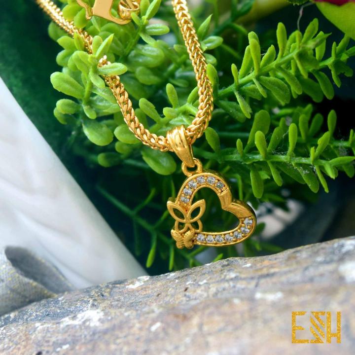 ESH Gold Plated Guaranteed 2.5MM singapore square New Trend Stylish Fox ...