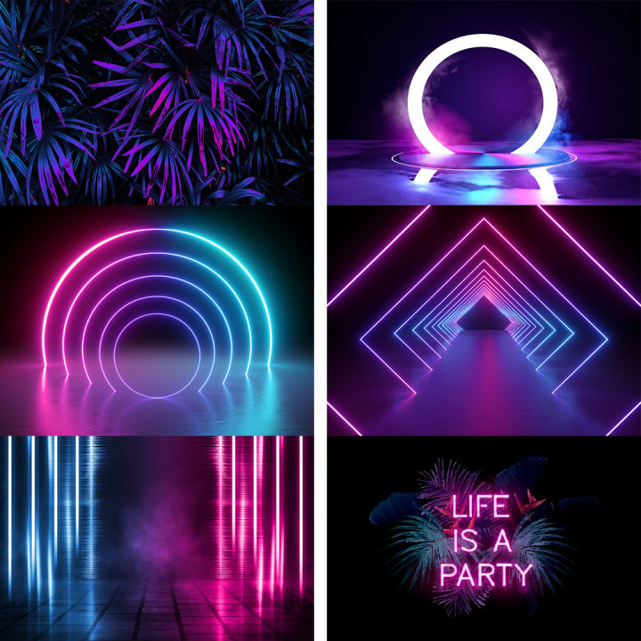 Photozone Neon Stage Party Cool Dancing Bar Photo Backdrops Photography ...