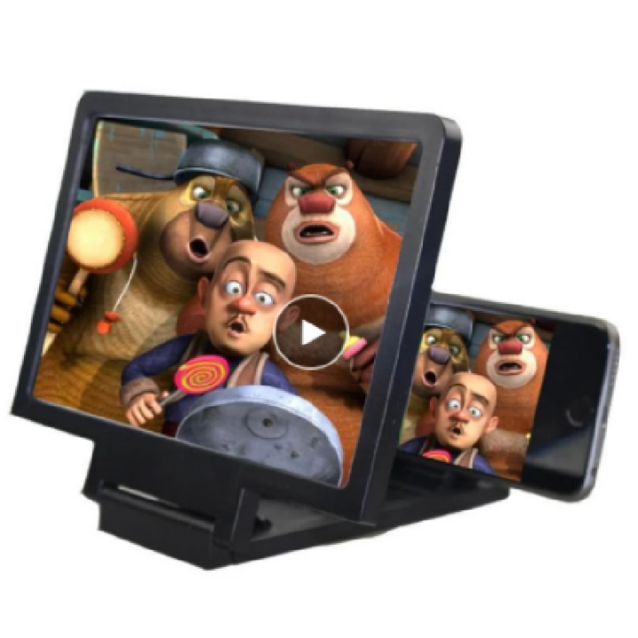 12 Inch Mobile Phone Magnifier 3d Screen Video Folding Curved Enlarged ...