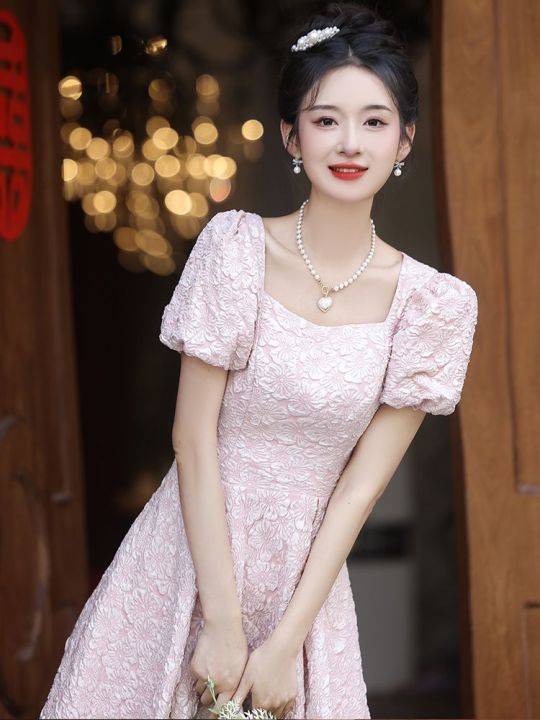 French Style Evening Dress Women's High-Grade Light Luxury Minority ...