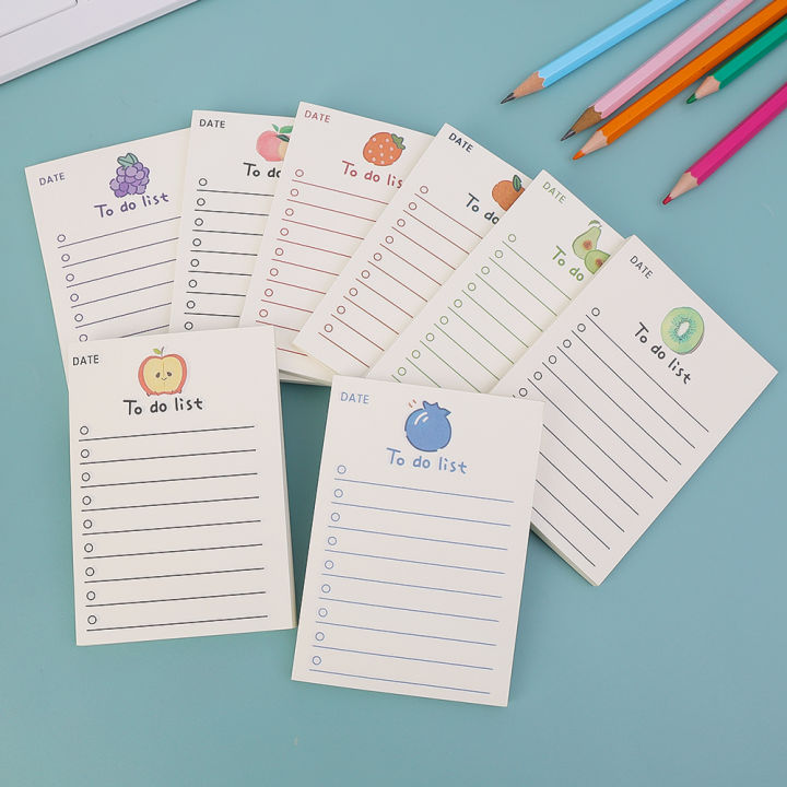 50 Sheets/Book Simple Memo Pad Note Book Tearable Not Sticky Kawaii ...