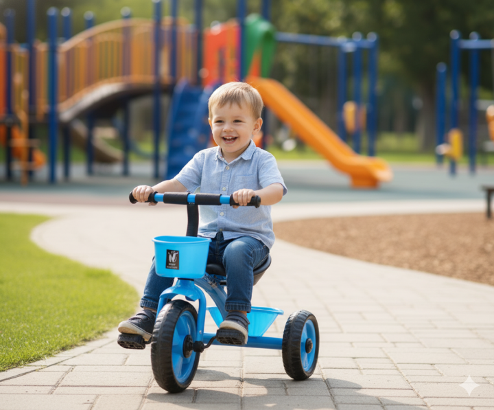 Three Wheel Toddler Bike, Kids Tricycle, Outdoor Riding Toy, Durable ...