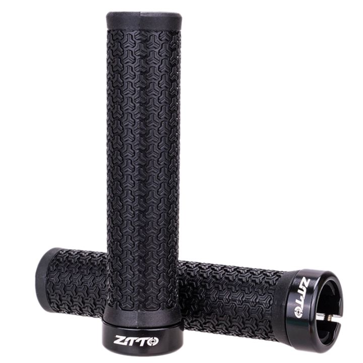 1 Pair Mountain Bike Grips Lock-on Anti-Slip Handlebar Grips Shock ...
