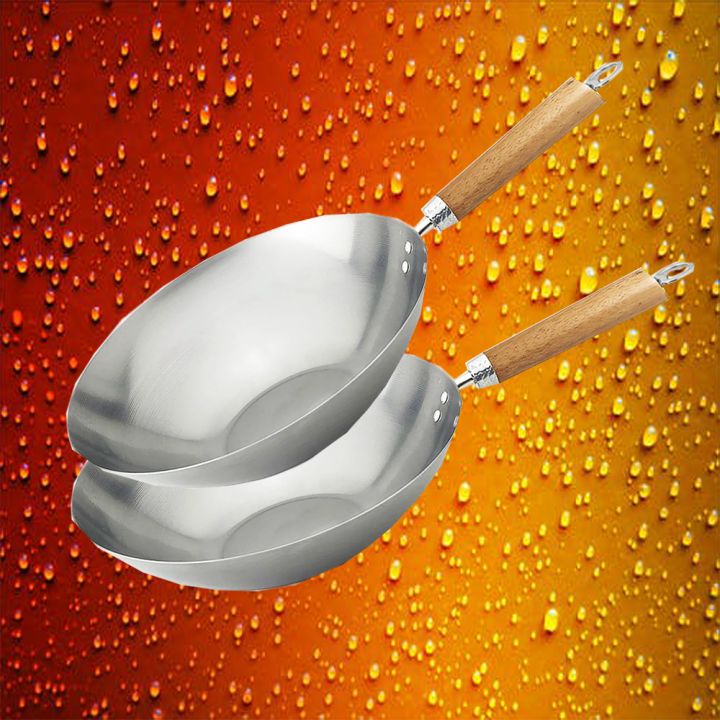 High Quality Stainless Steel Polish Rice Pan / Wok Pan / Koththu Pan ...