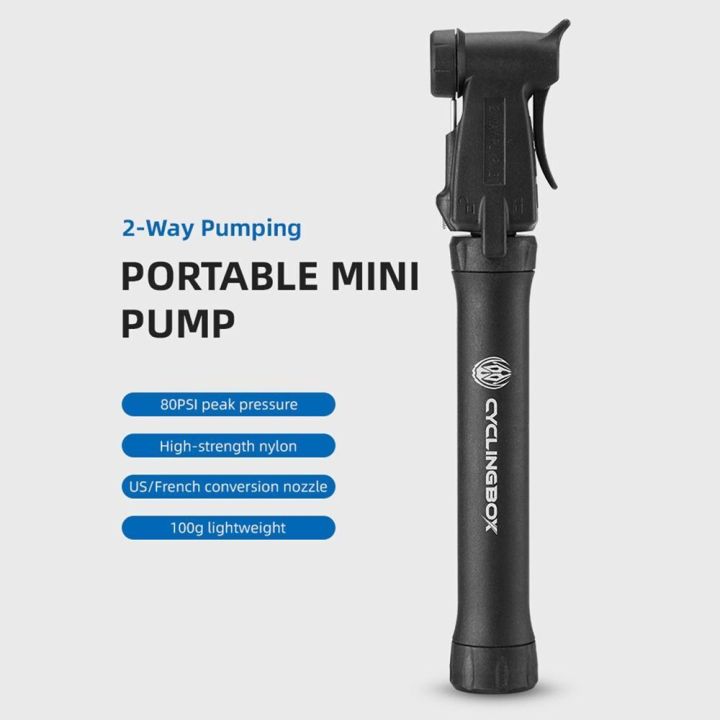 Bicycle Air Pump Inflator 1680 Portable Air Pressure for Cycling Frame ...