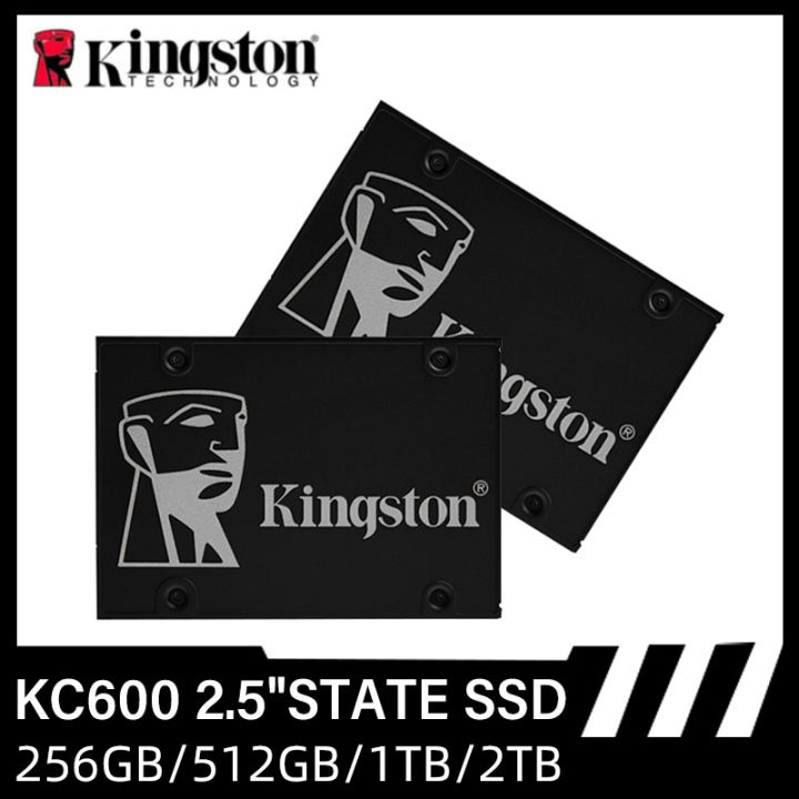Kingston KC600 SSD 256GB 512GB 1TB 2TB SATA III 2.5 Inch Internal Solid State Drive HDD Hard ...