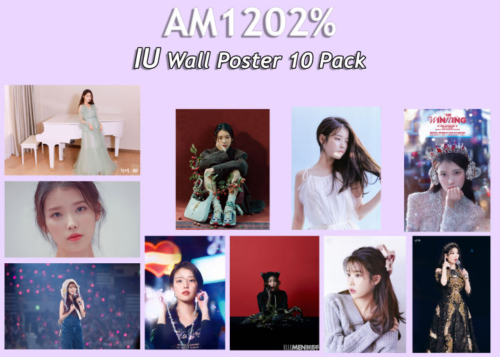 10 pice IU Kpop A4 Size Wall Posters | Daraz.lk